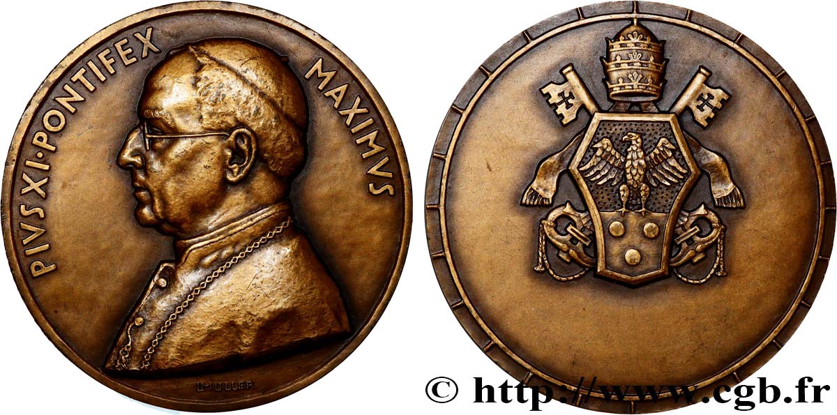 VATICAN - PIUS XI (Achille Ratti) Médaille, Pie XI fme_701232 Medals