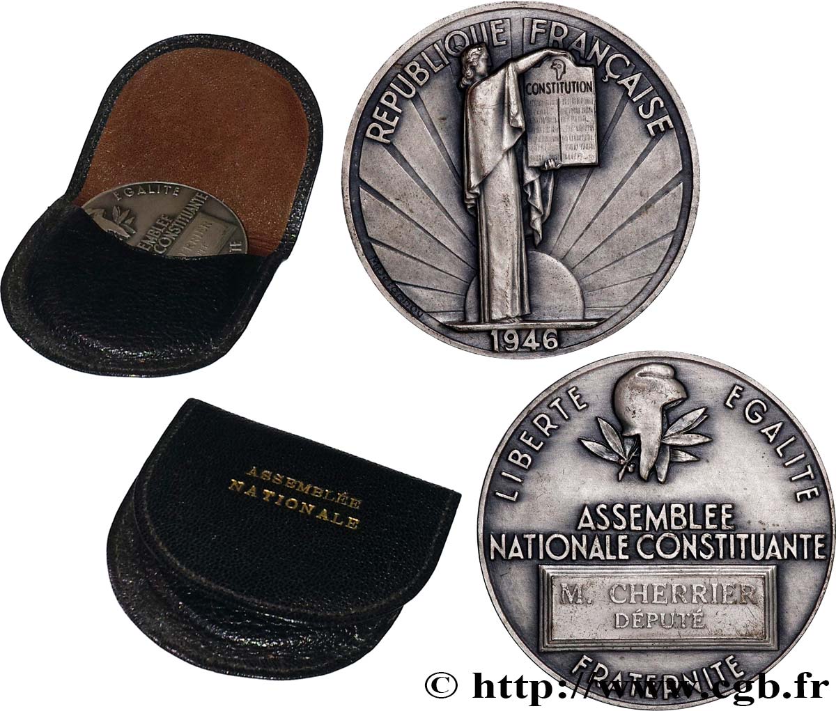 Provisory Governement Of The French Republic Médaille Parlementaire
