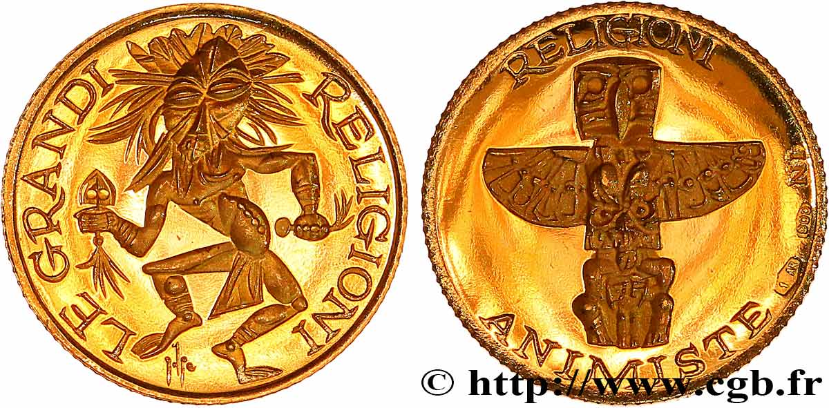 MÉDAILLES RELIGIEUSES Médaille, Les grandes religions, Animisme fme ...