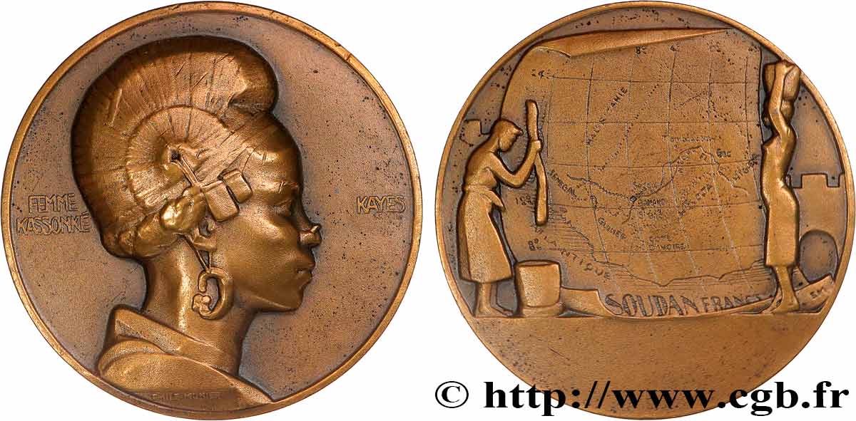 TROISIÈME RÉPUBLIQUE Médaille, Femme Kassonké fme_759959 Médailles