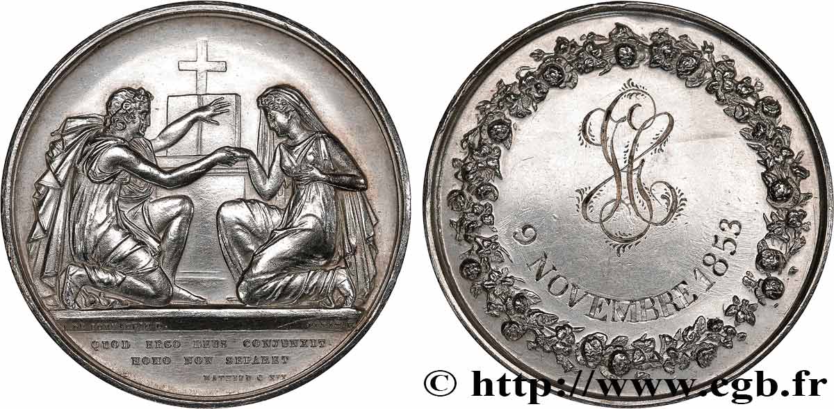 AMOUR ET MARIAGE Médaille de mariage, Evangile de St Mathieu fme_764024 ...
