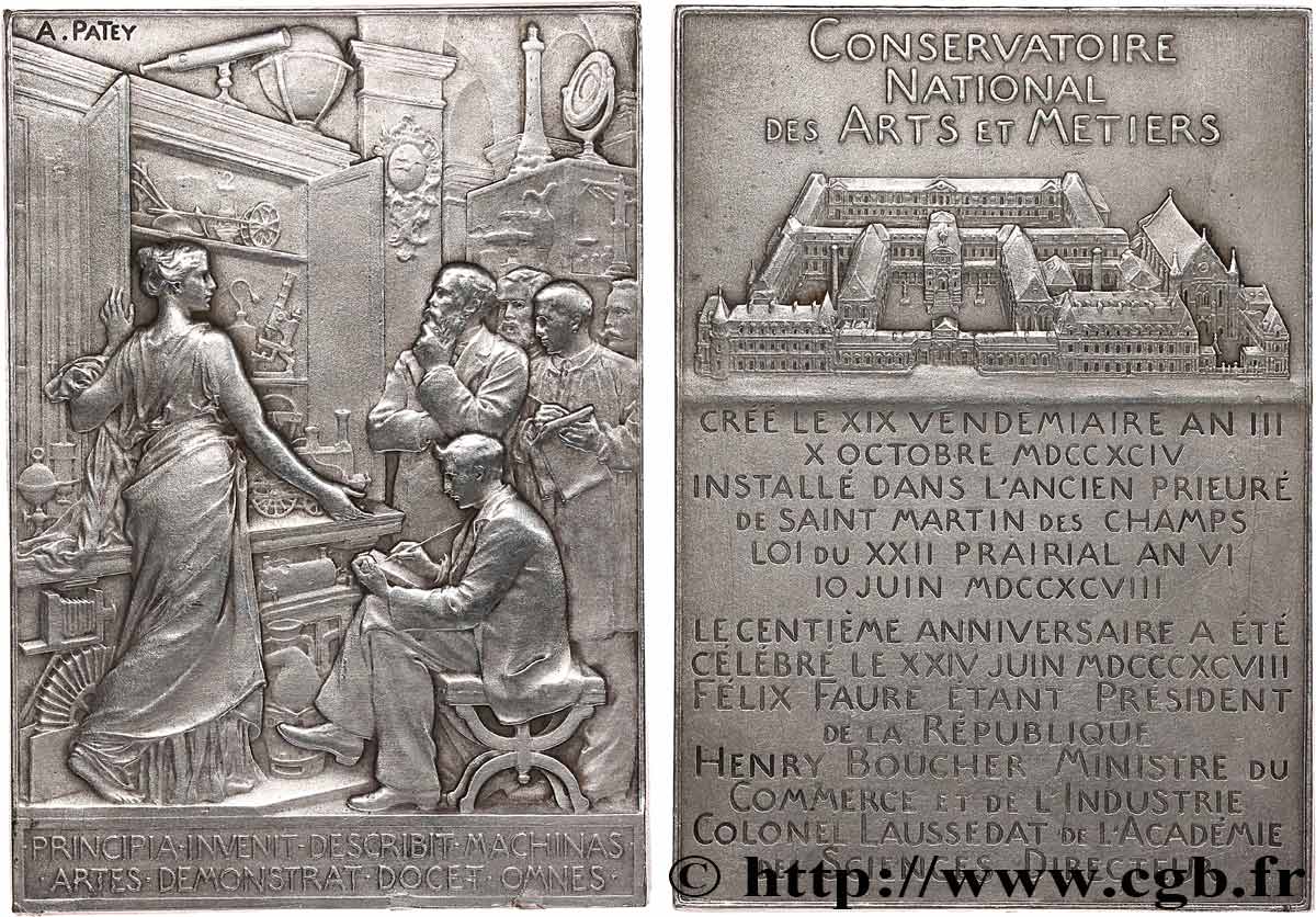 TROISIÈME RÉPUBLIQUE Plaque de récompense,Conservatoire National des ...