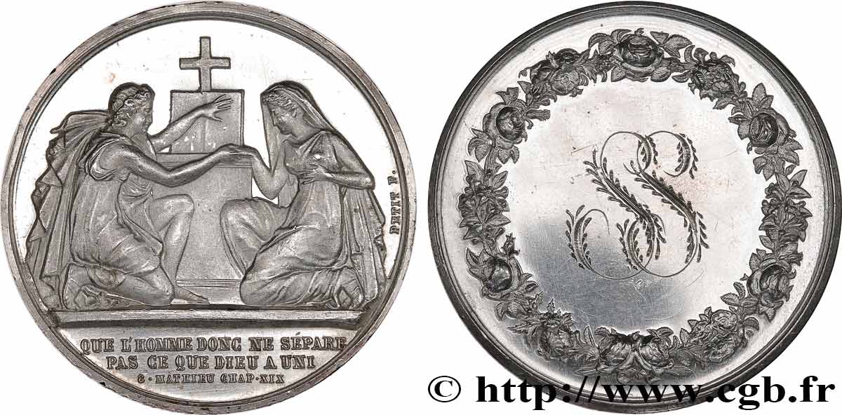 AMOUR ET MARIAGE Médaille de mariage, Evangile de St Mathieu fme_773559 ...