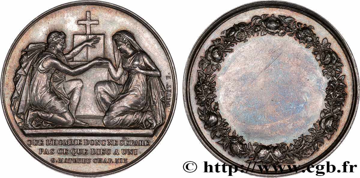 AMOUR ET MARIAGE Médaille de mariage, Evangile de St Mathieu fme_773626 ...