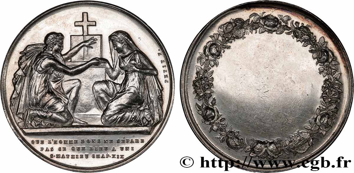 AMOUR ET MARIAGE Médaille de mariage, Evangile de St Mathieu fme_773726 ...