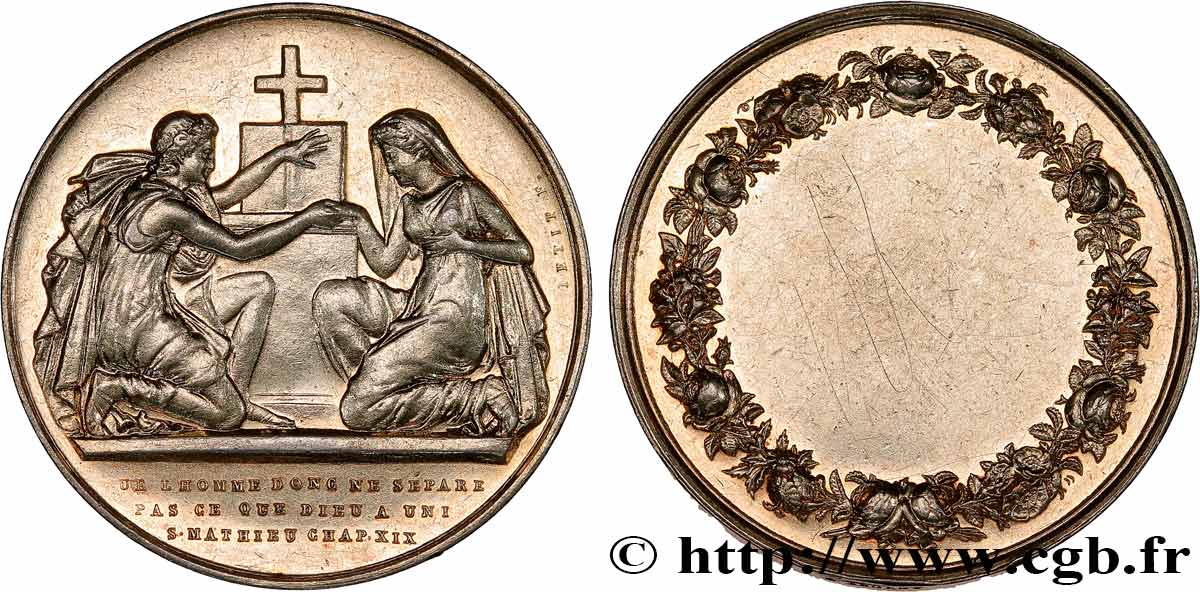 AMOUR ET MARIAGE Médaille de mariage, Evangile de St Mathieu fme_773727 ...