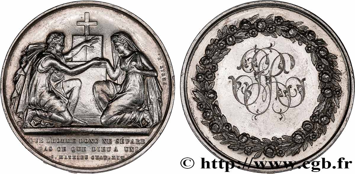 AMOUR ET MARIAGE Médaille de mariage, Evangile de St Mathieu fme_774082 ...