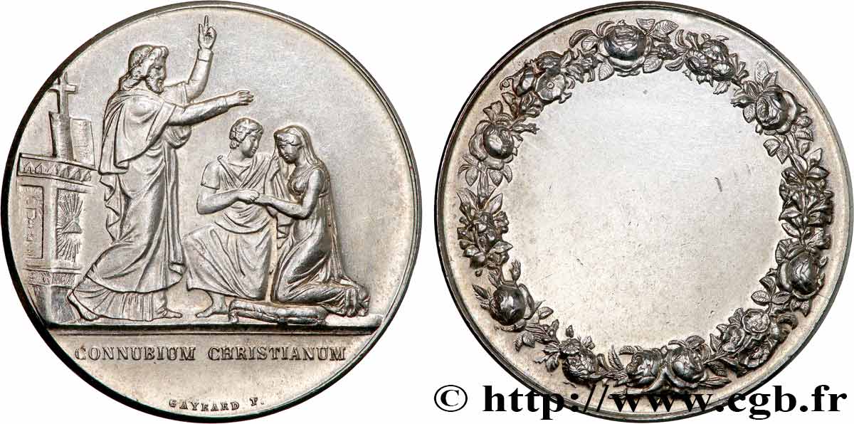 AMOUR ET MARIAGE Médaille de mariage, Connubium Christianum fme_777342 ...