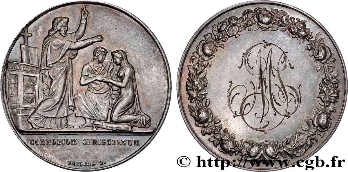 AMOUR ET MARIAGE Médaille de mariage, Connubium Christianum fme_777424 ...