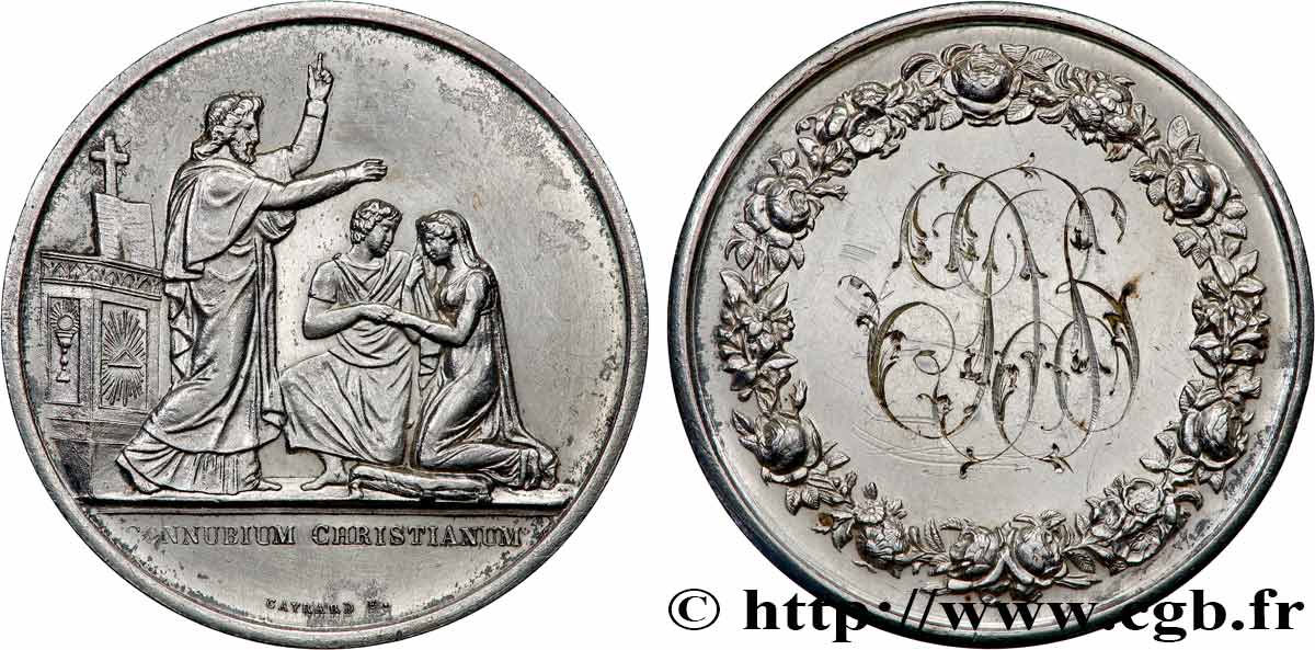 AMOUR ET MARIAGE Médaille de mariage, Connubium Christianum fme_777828 ...