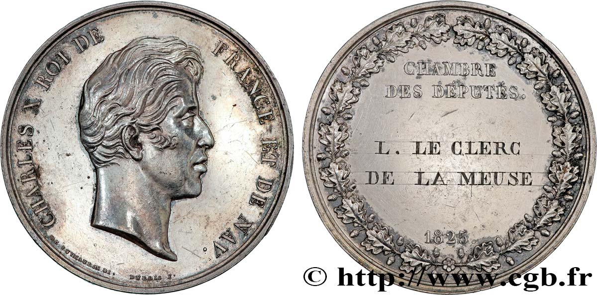 CHARLES X Médaille Parlementaire, Laurent Leclerc fme_807037 Médailles