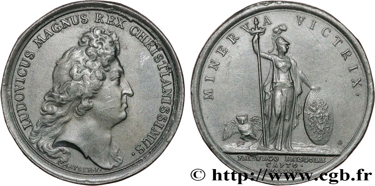 LOUIS XIV "THE SUN KING" Médaille, Prise de Fribourg fme_812559 纪念章