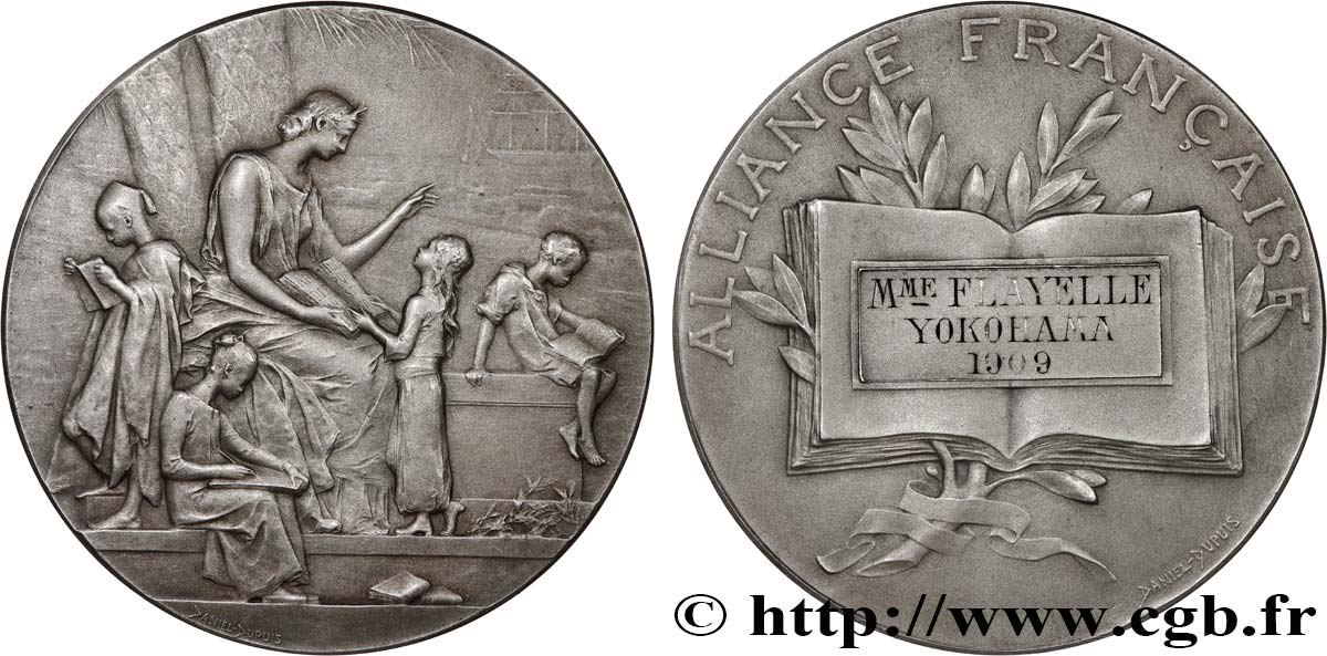 III REPUBLIC Médaille, Alliance française fme_815219 Medals