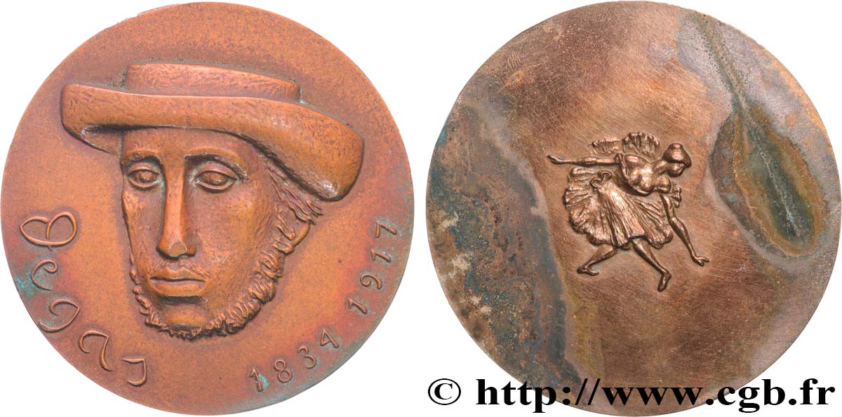 ARTISTES : GRAVEURS, PEINTRES, SCULPTEURS Médaille, Edgar Degas fme ...