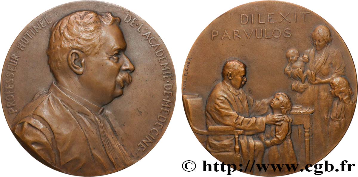 III REPUBLIC Médaille, Victor Henri Hutinel fme_860438 Medals