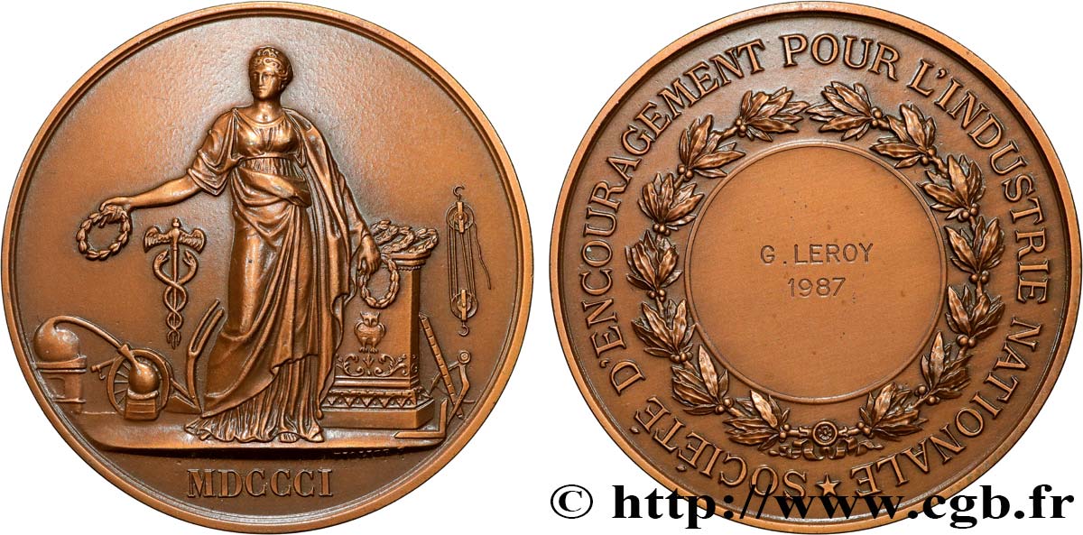 FRENCH STATE Médaille d’or, Encouragement pour l’industrie nationale ...
