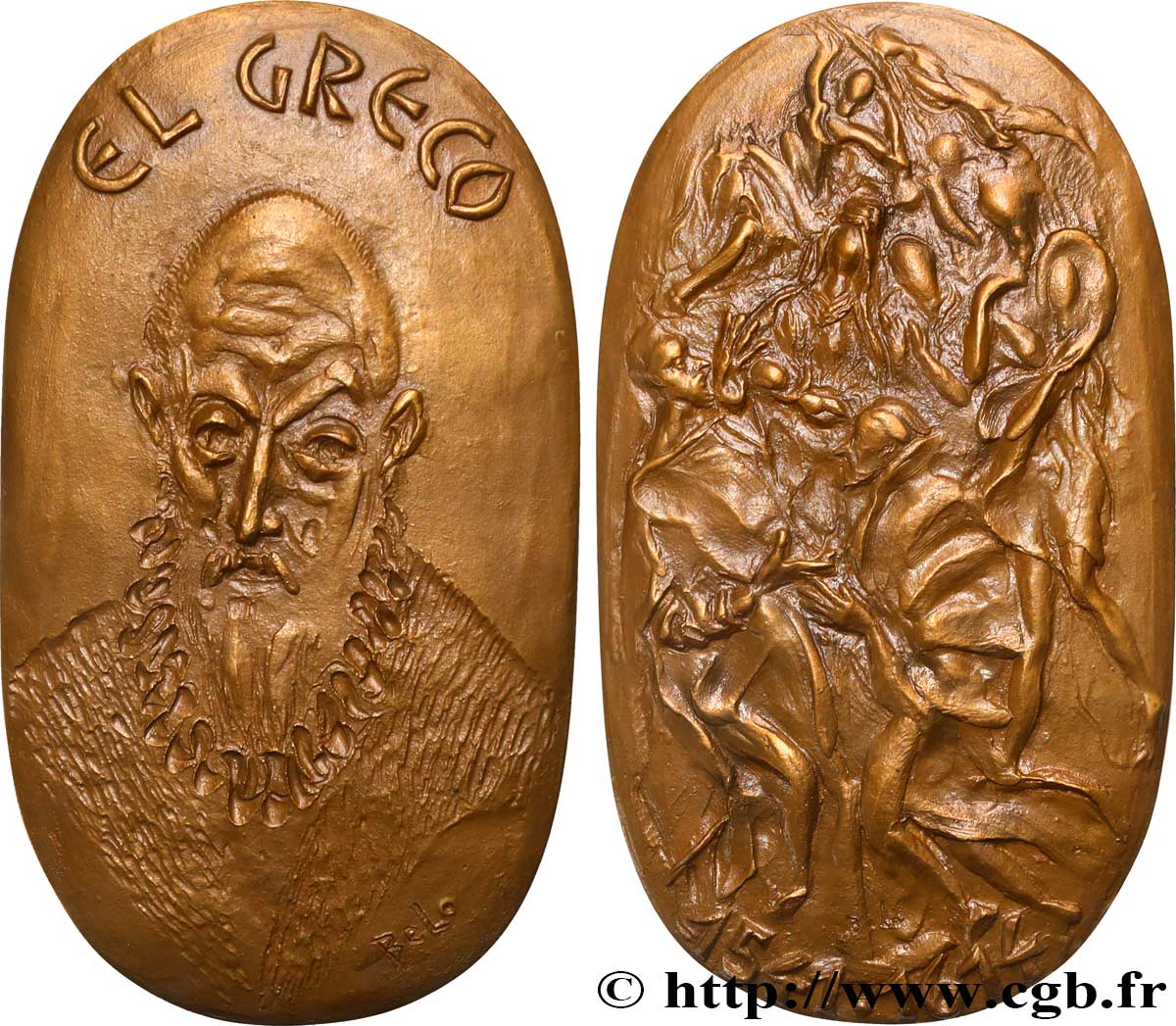 ARTISTS : ENGRAVORS, PAINTERS, SCULPTORS Médaille, El Greco par André ...