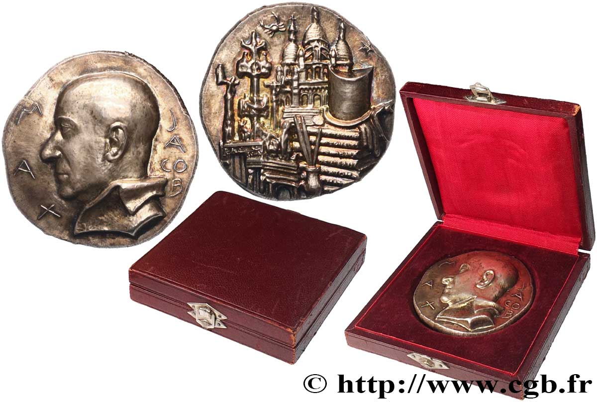 ARTISTES : GRAVEURS, PEINTRES, SCULPTEURS Médaille, Max Jacob fme ...