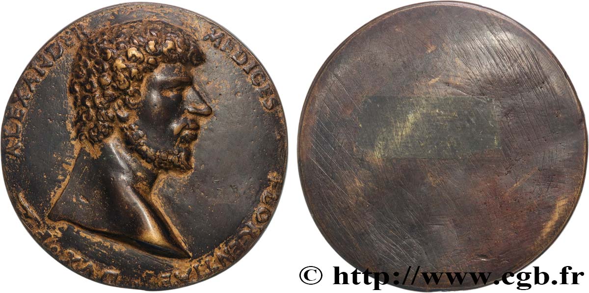 ITALY - FLORENCE - ALEXANDER OF MEDICIS Médaille, Alexandre de Médicis ...