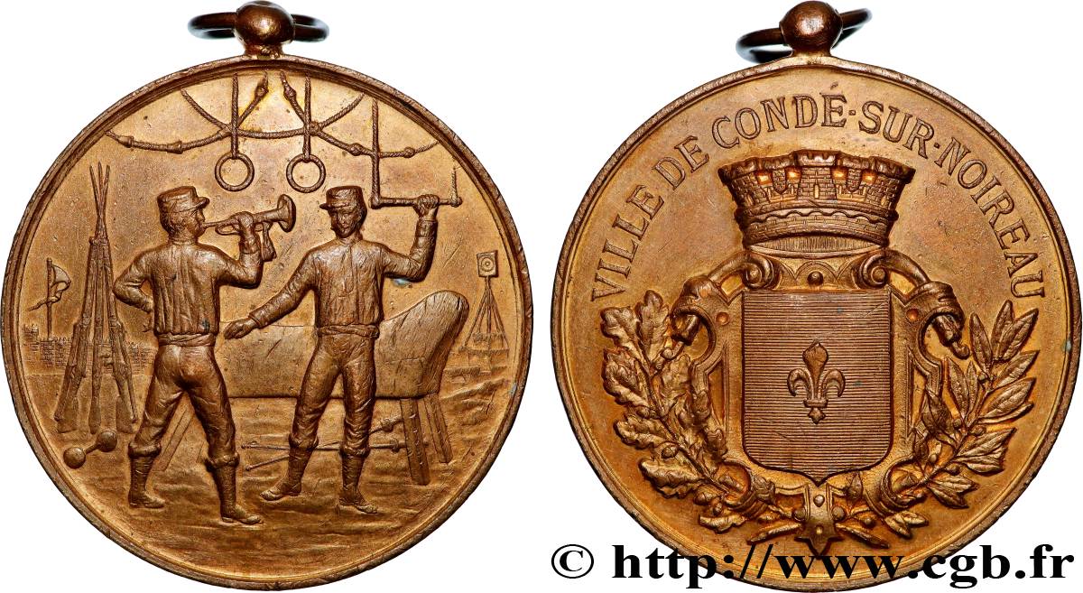 TROISIÈME RÉPUBLIQUE Médaille, Ville de Condé sur Noireau fme_994847 ...