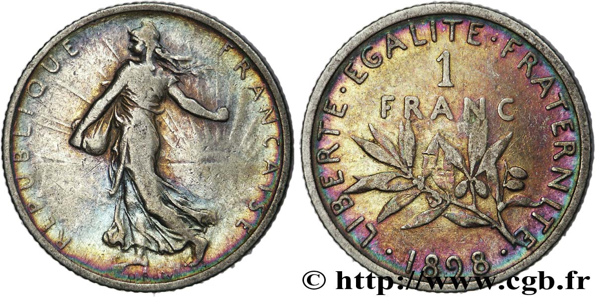 1 franc Semeuse 1898 Paris F.217/1 fmd_146844 Modernes