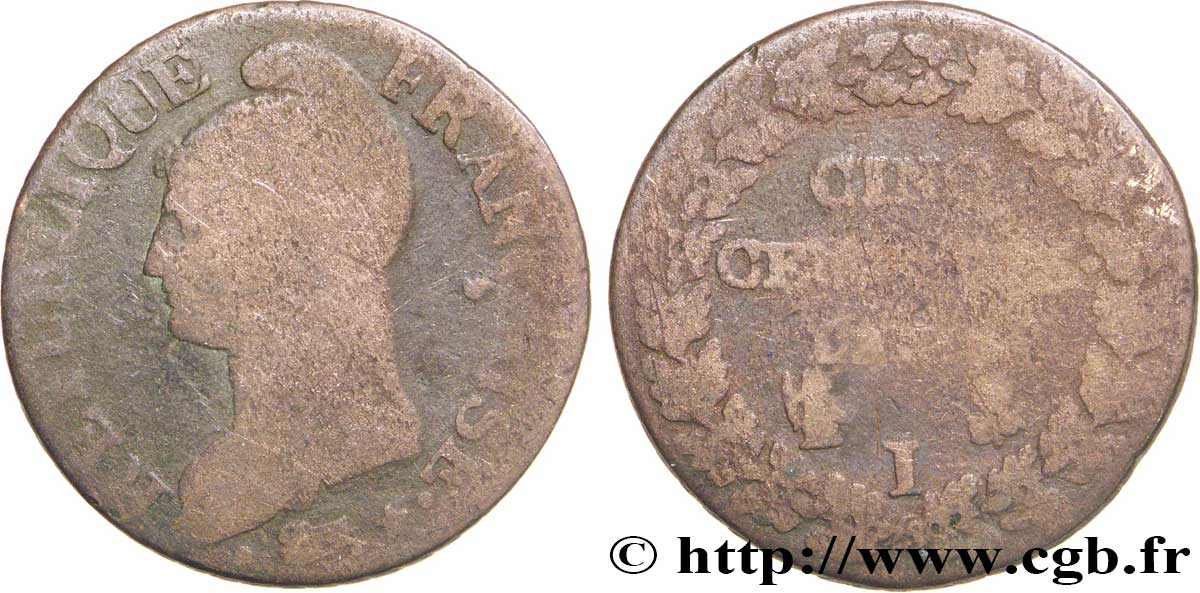 Cinq centimes Dupré, grand module 1800 Limoges F.115/127 fmd_184786 ...