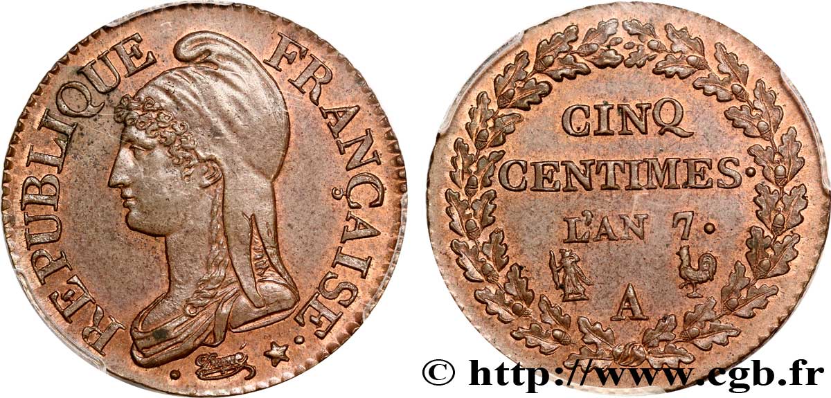 Cinq centimes Dupré, grand module 1799 Paris F.115/44 fmd_295658 Modernes
