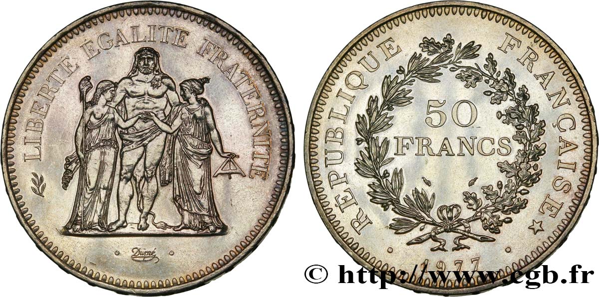 Piece 50 Franc 1977