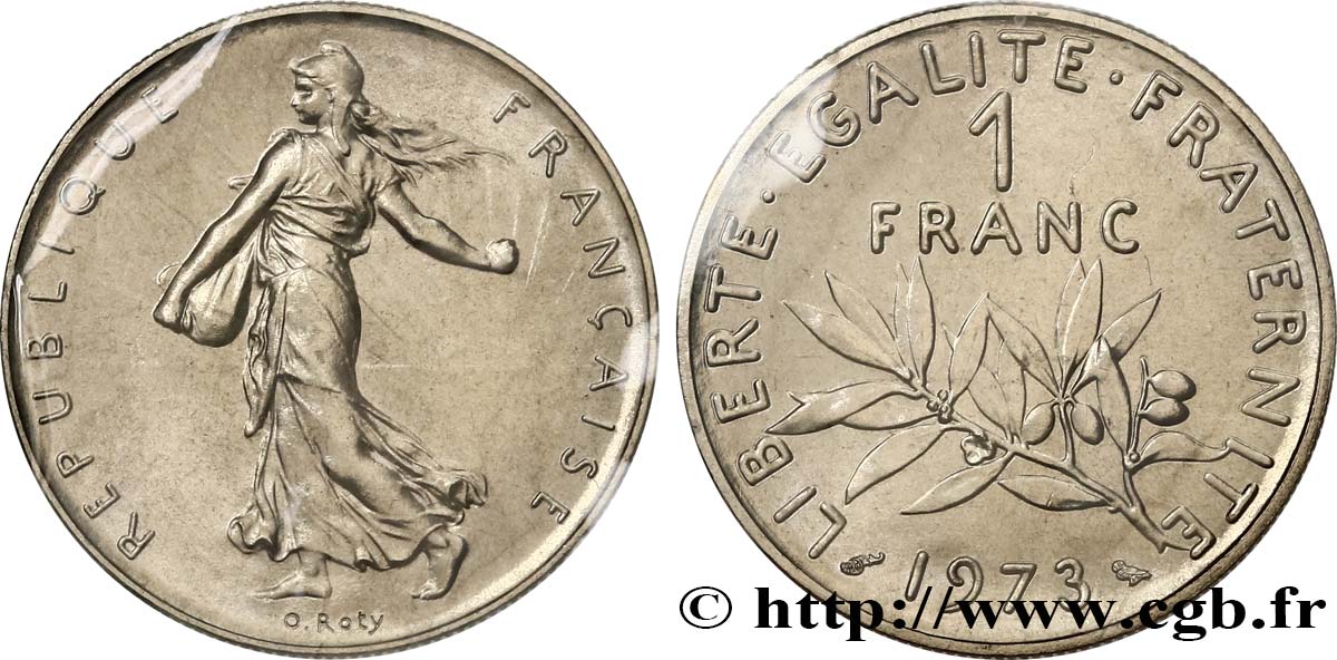 1 franc Semeuse, nickel 1973 Pessac F.226/18 fmd_474812 Modernes