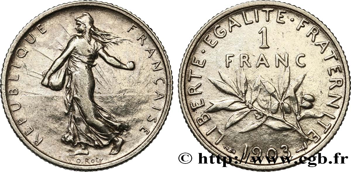 1 franc Semeuse 1903 F.217/8 fmd_476301 Modernes
