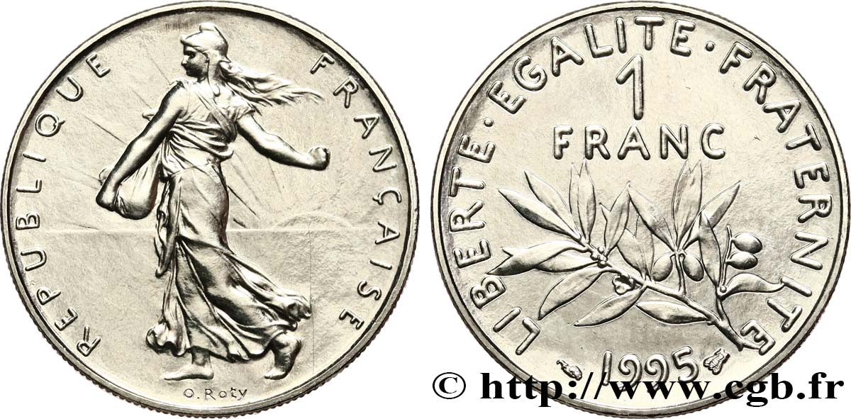 1 franc Semeuse, nickel 1995 Pessac F.226/43 fmd_691811 Modernes