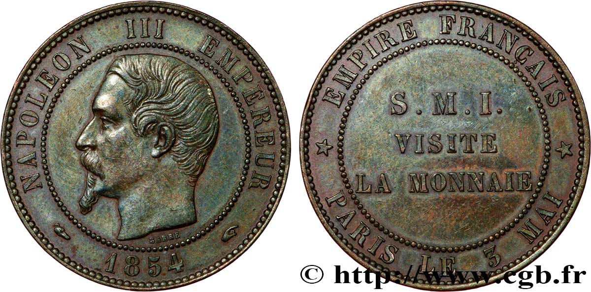 Module Dix Centimes, visite à la Monnaie de Paris 1854 VG.3401 fmd ...