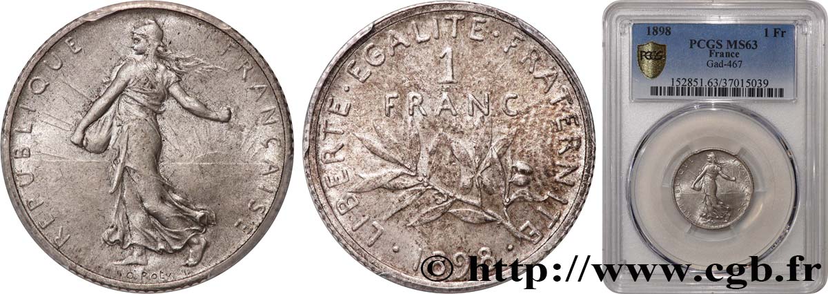 1 franc Semeuse 1898 Paris F.217/1 fmd_831572 Modernes