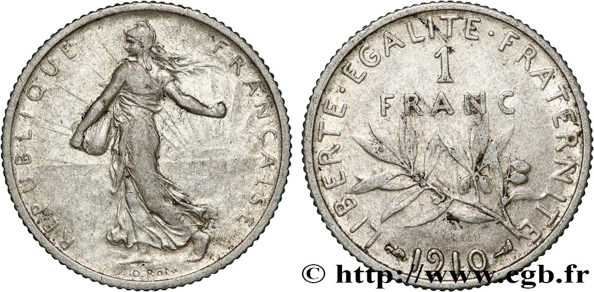 1 franc Semeuse 1910 Paris F.217/15 fmd_833680 Modernes