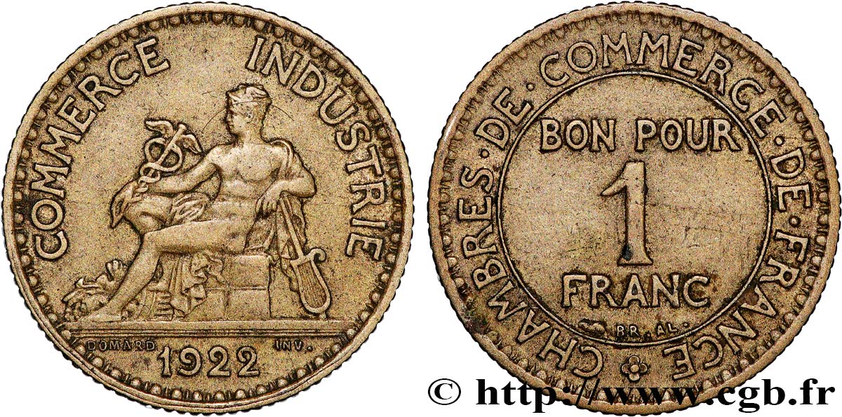 1 franc Chambres de Commerce 1922 Paris F.218/4 fmd_843826 Modernes