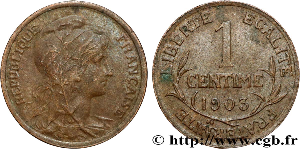 1 centime Daniel-Dupuis 1903 Paris F.105/8 fmd_866132 Modernes