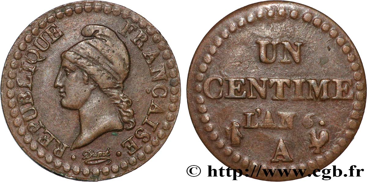 Un centime Dupré 1798 Paris F.100/7 fmd_890146 Modernes