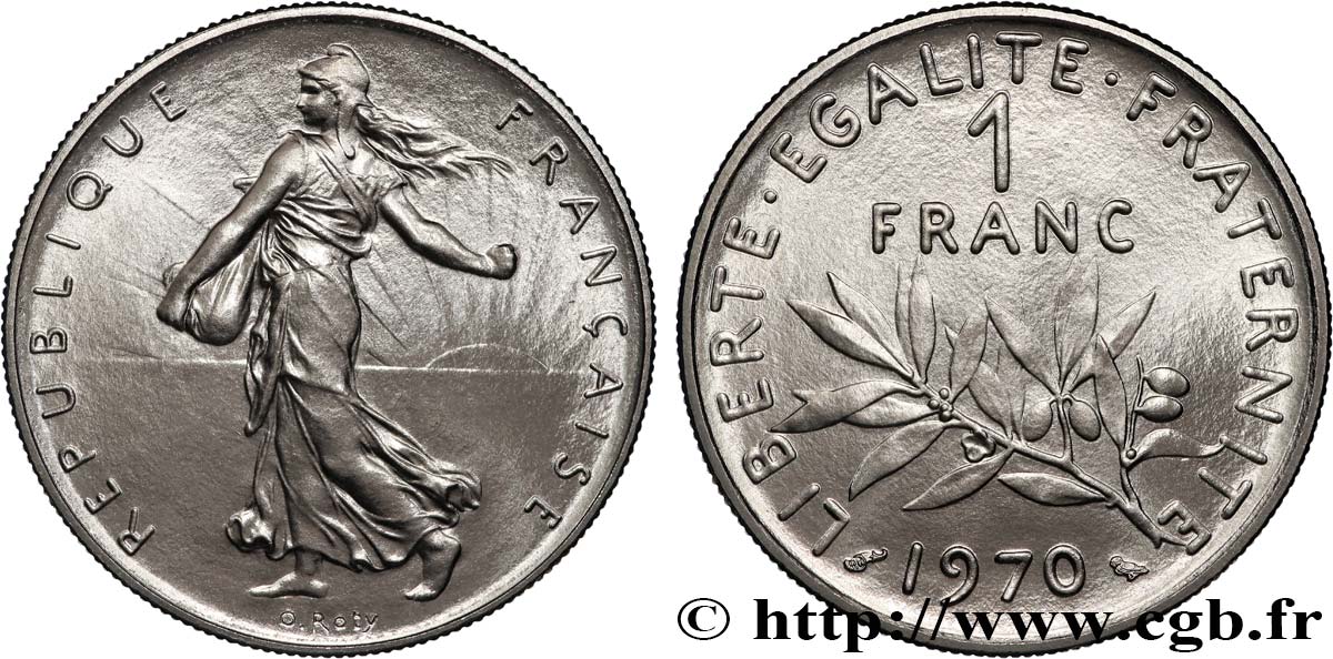 1 franc Semeuse, nickel 1970 Paris F.226/15 fmd_907218 Modernes