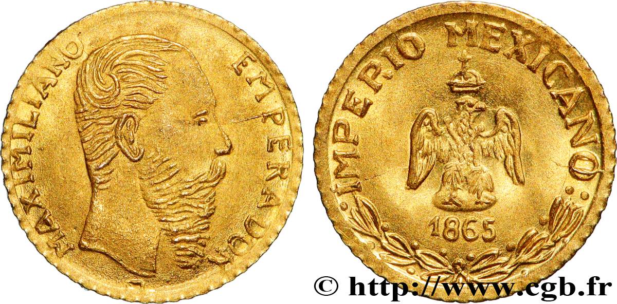 MEXICO Peso or fantaisie Maximilien (1865) fwo_1070165 World coins
