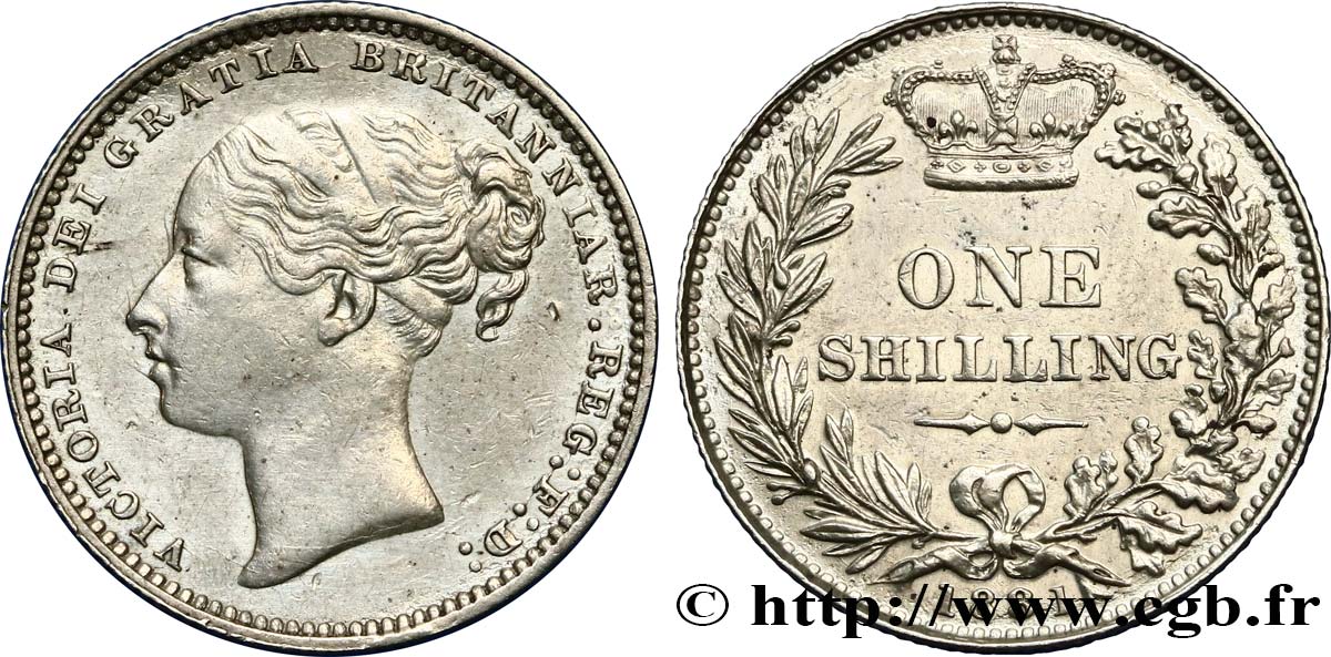 ROYAUME-UNI 1 Shilling Victoria 1881 fwo_436469 Monde