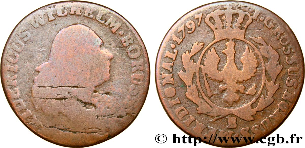 POLOGNE - PRUSSE MÉRIDIONALE 1 Grossus Frédéric-Guillaume II roi de ...