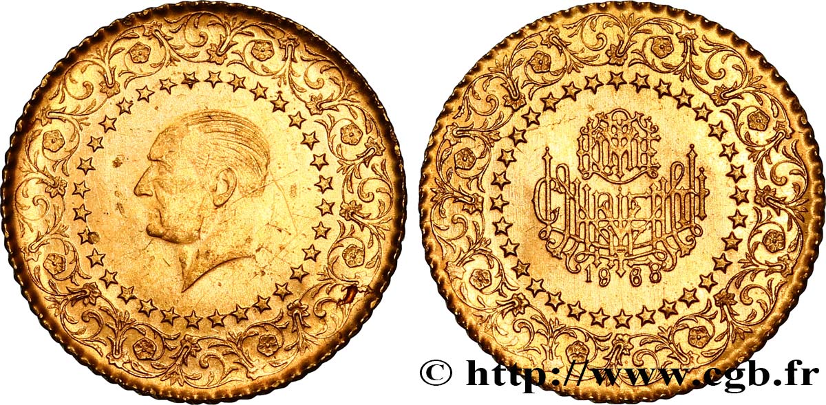 TURQUíA 25 Kurush Mustafa Kemal Atatürk 1968 Istanbul fwo_487307 ...