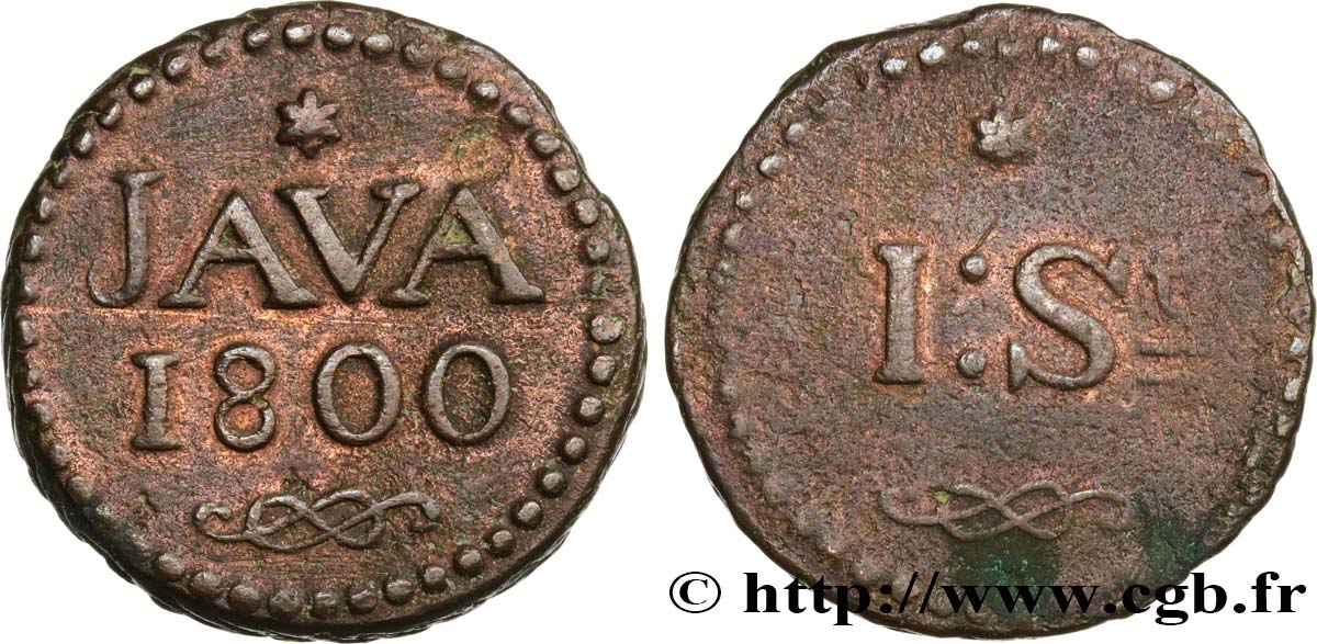 NETHERLANDS INDIES 1 Stuiver Java 1800 fwo_501244 World coins