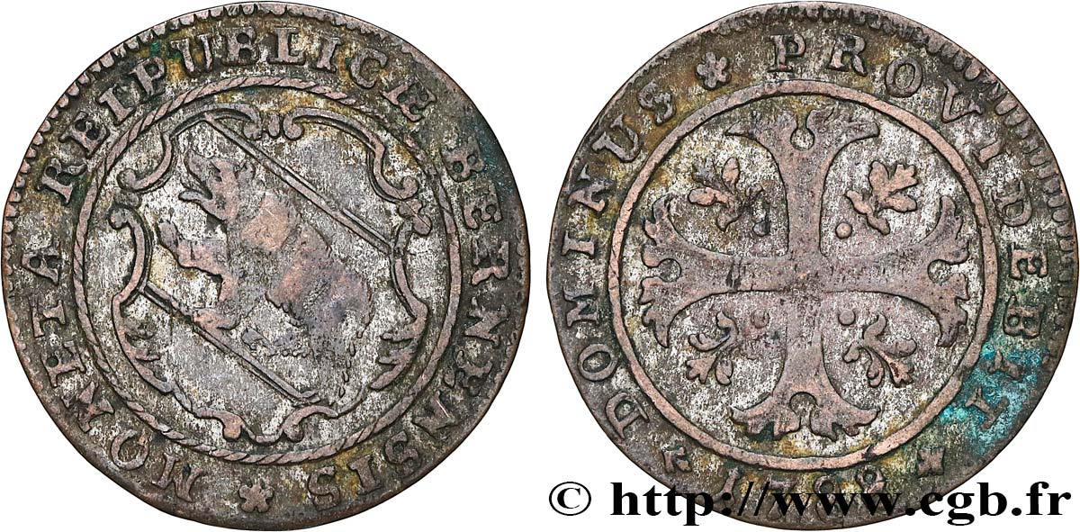 SWITZERLAND - CANTON OF BERN 1/2 Batzen 1788 fwo_640260 World coins