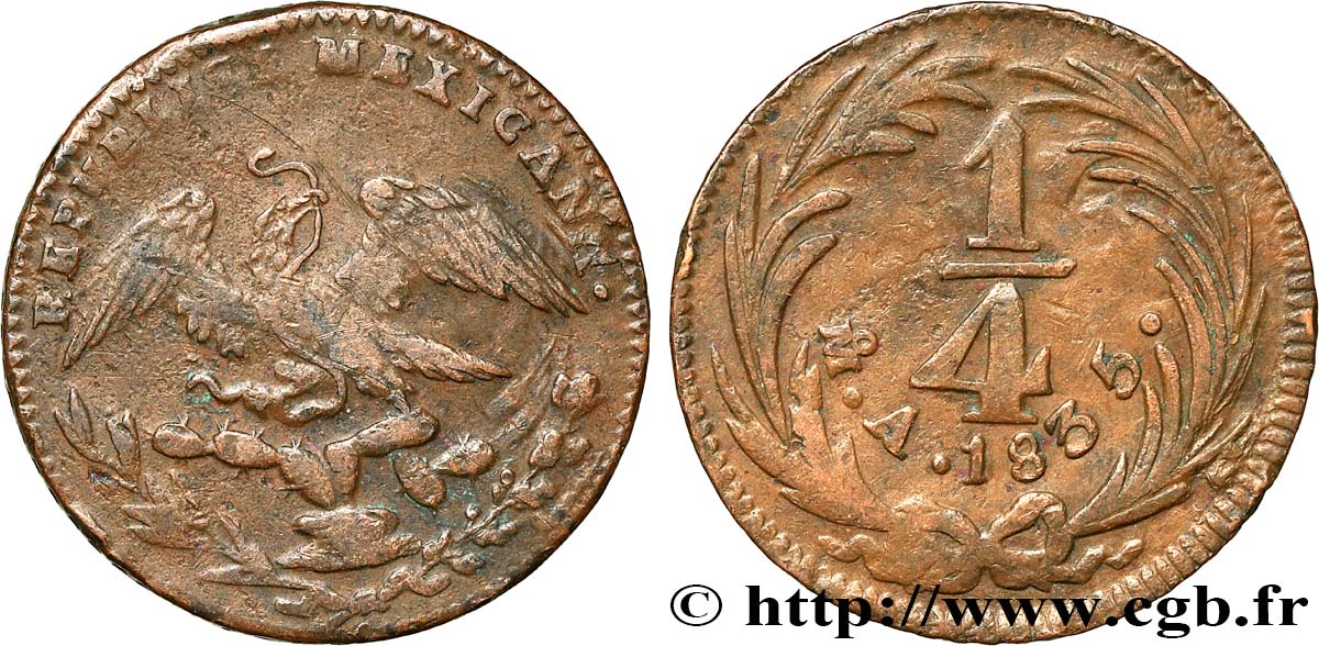 MEXICO 1/4 Real 1835 Mexico fwo_641922 World coins