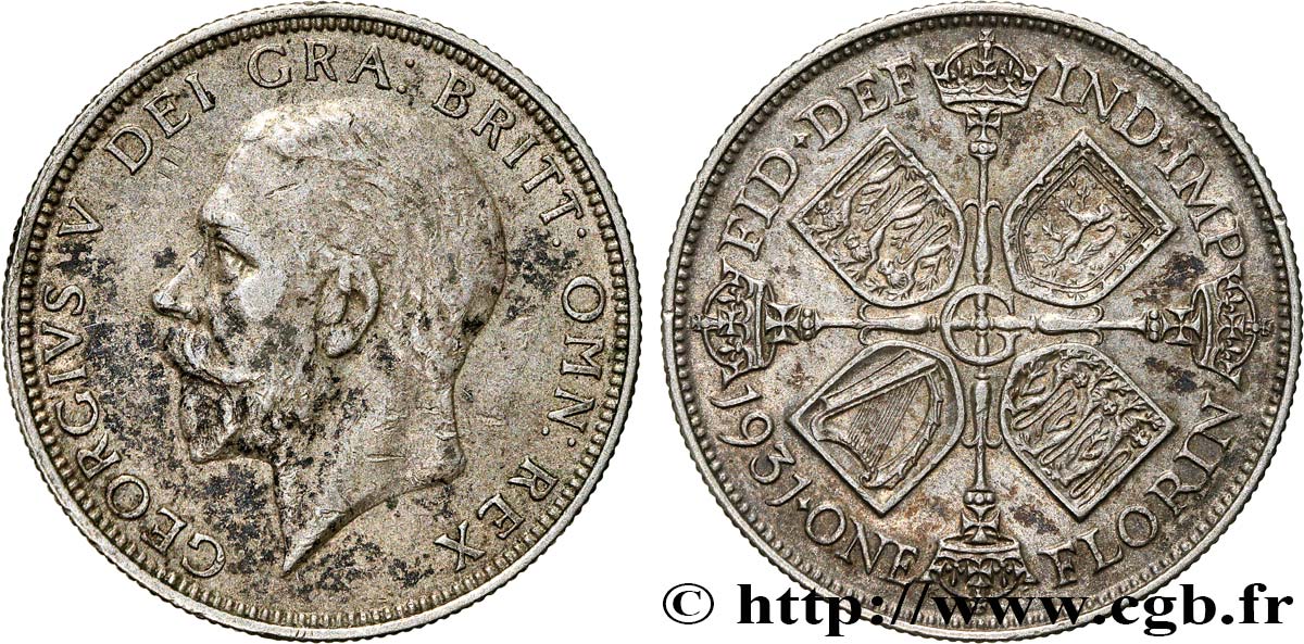 ROYAUME-UNI 1 Florin Georges V 1931 fwo_709169 Monde
