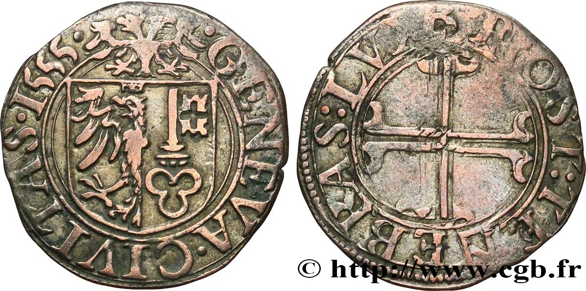 SWITZERLAND - REPUBLIC OF GENEVA Sol 1555 Genève fwo_675661 World coins