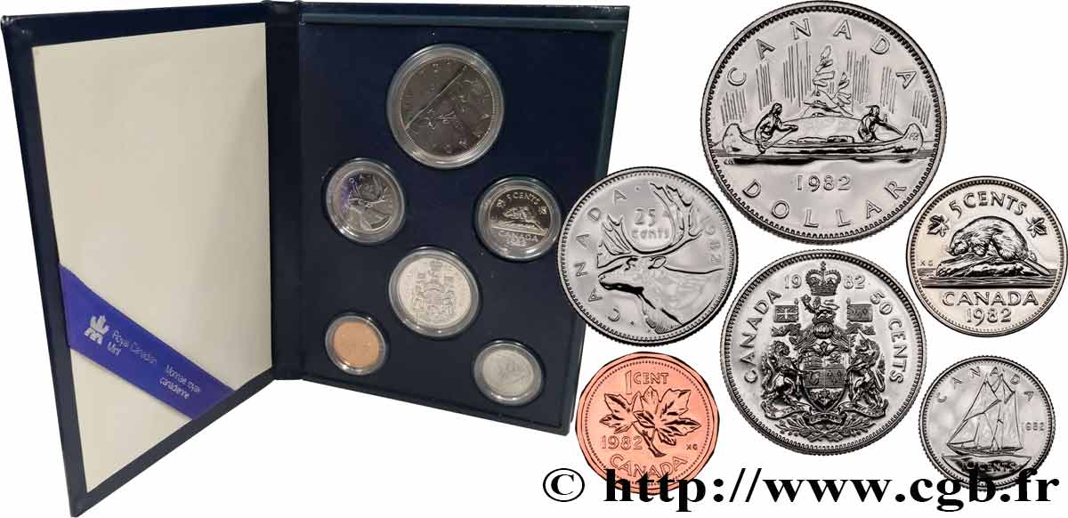 CANADA Coffret 6 monnaies - Specimen Sets 1982 fwo_687416 Monde
