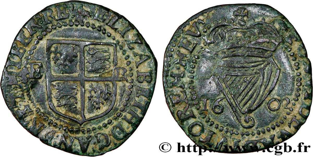 IRLANDE 1 Penny Elizabeth I 1602 Londres fwo_730527 Monde