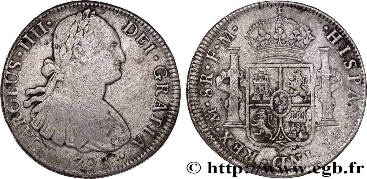 MEXICO 8 Reales Charles IV 1798 Mexico fwo_764394 World coins